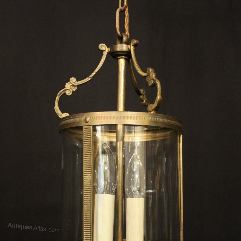 Antiques Atlas - French Gilded Brass Twin Light Antique Lantern