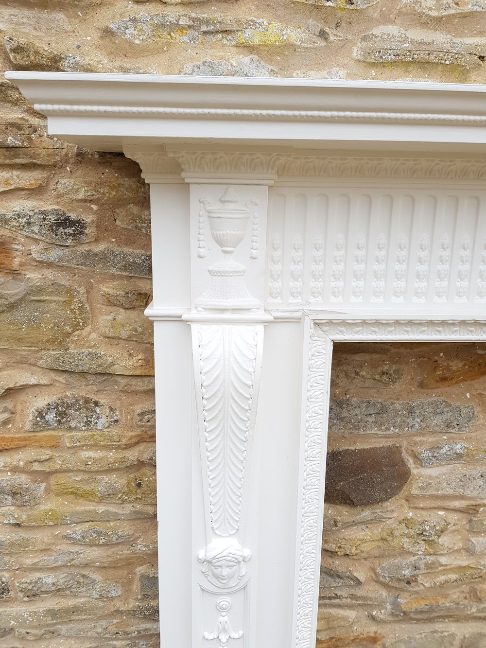 Antiques Atlas - Victorian Painted Chimneypiece