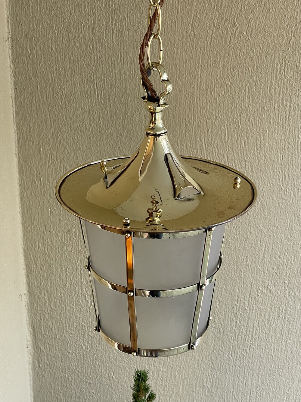 Antiques Atlas - Arts & Crafts Brass Hall Lantern Registered Design ...