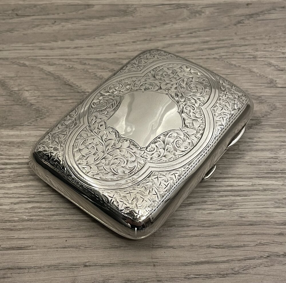 Antiques Atlas - Quality Victorian Silver Cigar Case, Chester