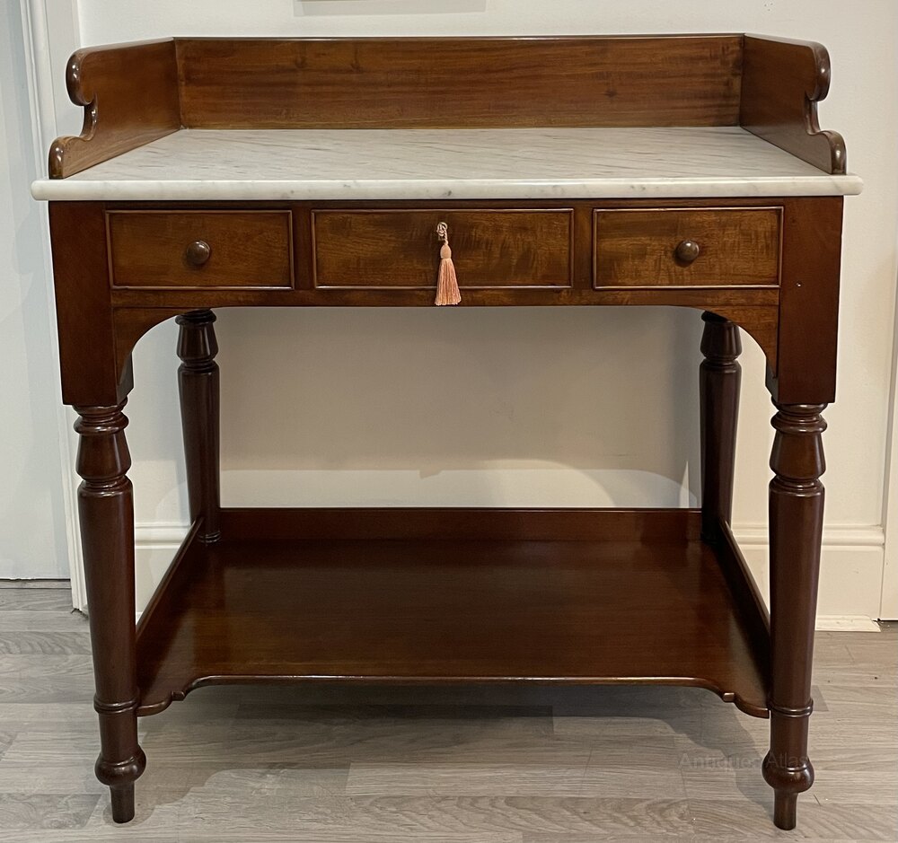 Regency Mahogany Washstand Dressing Table - Antiques Atlas