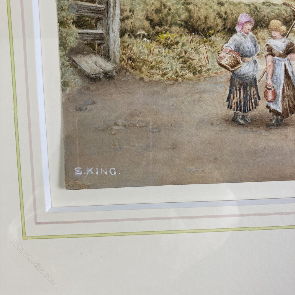 Sussex Watercolour Fairlight And Pett. as1110a081 - Antiques Atlas