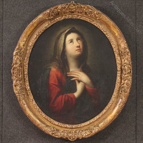 Antiques Atlas - 18th Century Religious Oval Painting