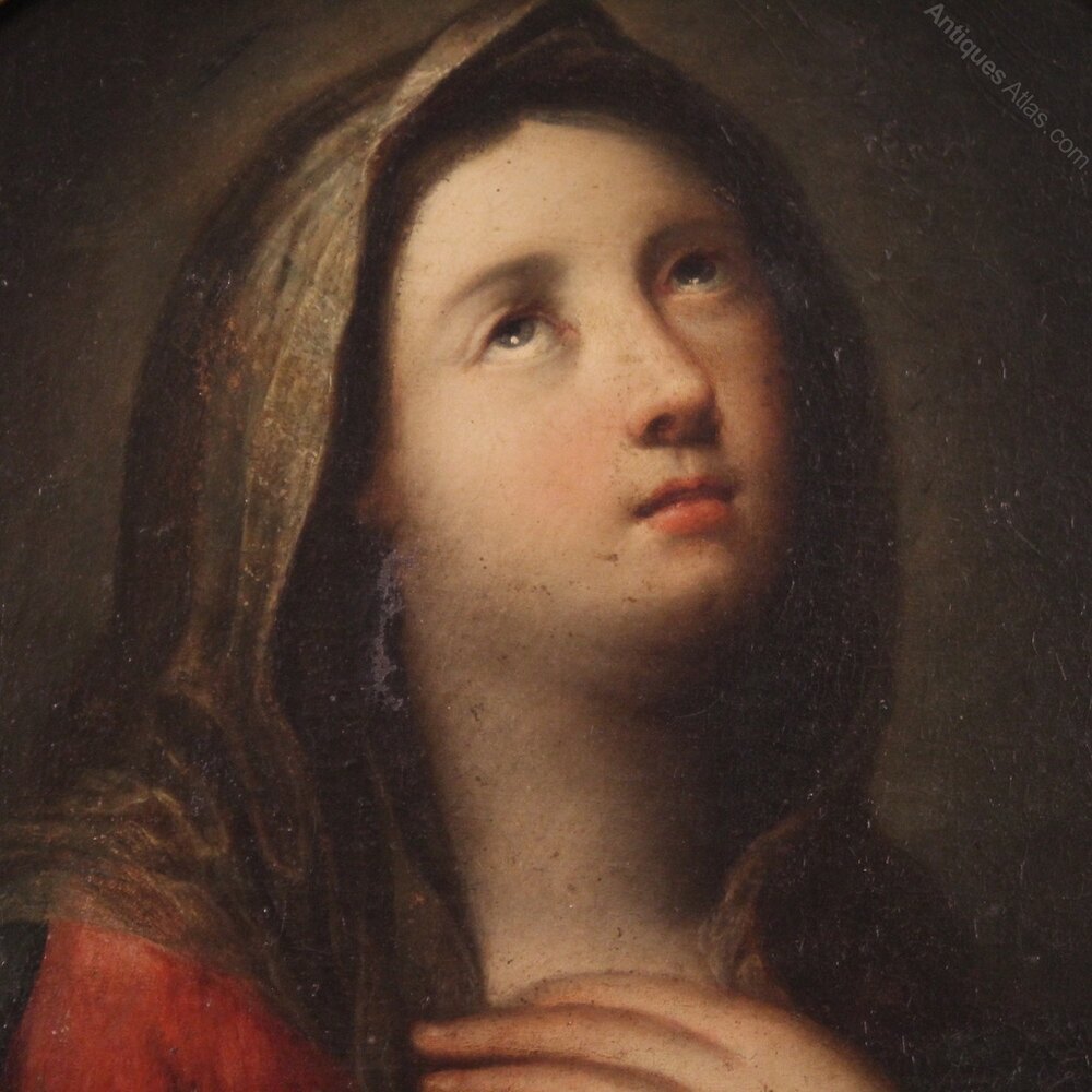 Antiques Atlas - 18th Century Religious Oval Painting