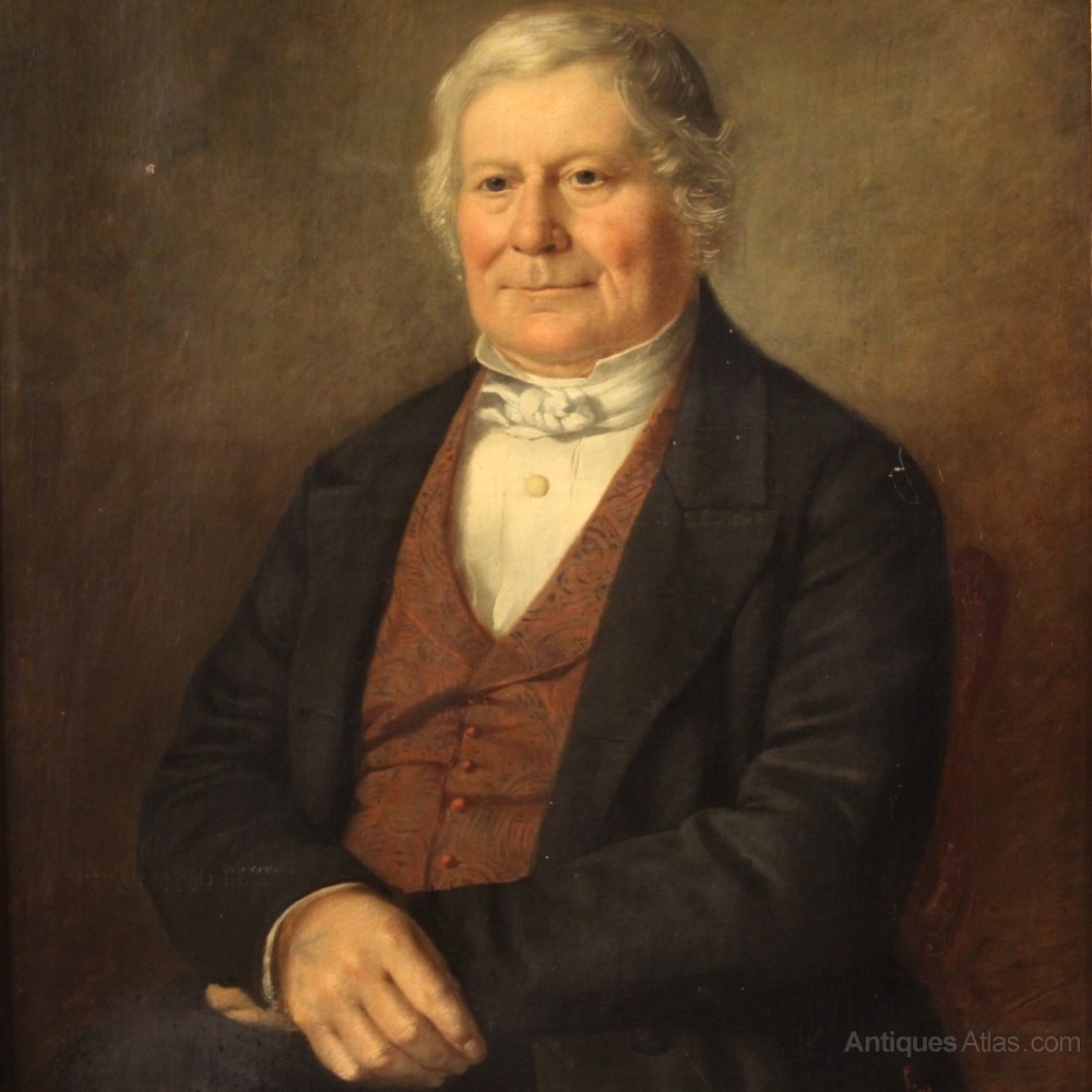 Antiques Atlas - Antique English Painting Portrait Of A Gentleman