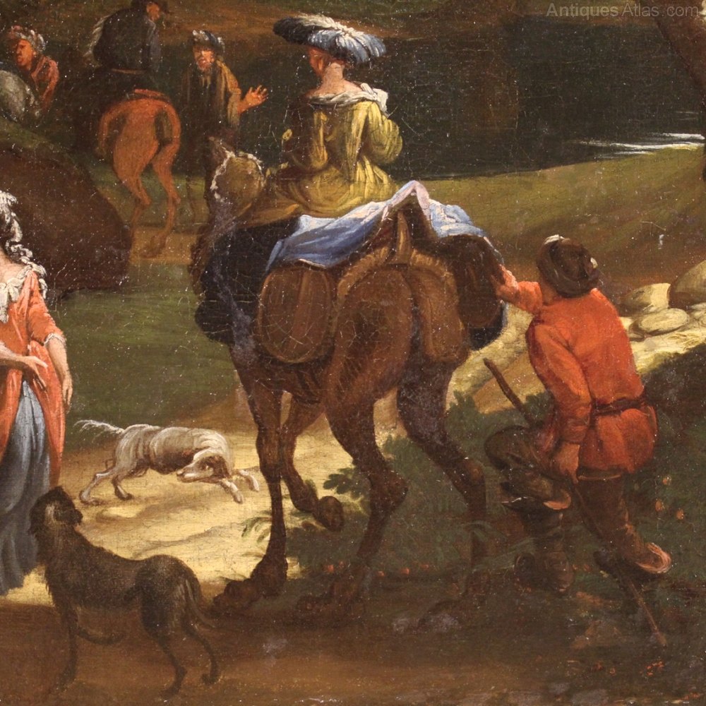 Antiques Atlas - Antique Flemish Landscape Painting 18th Century