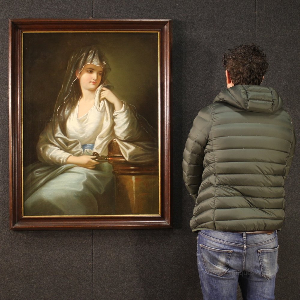 Antiques Atlas - Antique German Female Portrait Painting