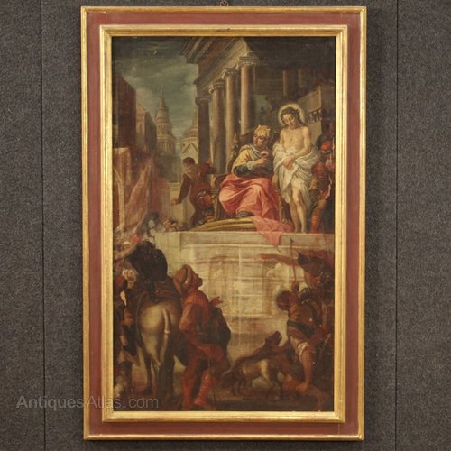 Antiques Atlas - Antique Italian Painting Jesus And Herod