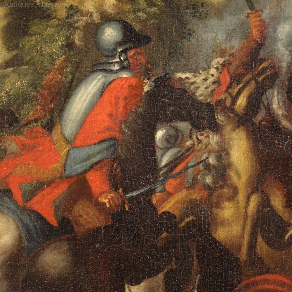 Antiques Atlas - Antique Battle With Knights From The 17th Century