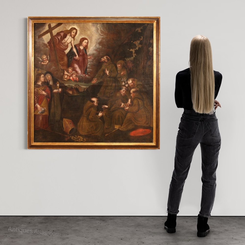 Antiques Atlas - Great Religious Painting From 18th Century