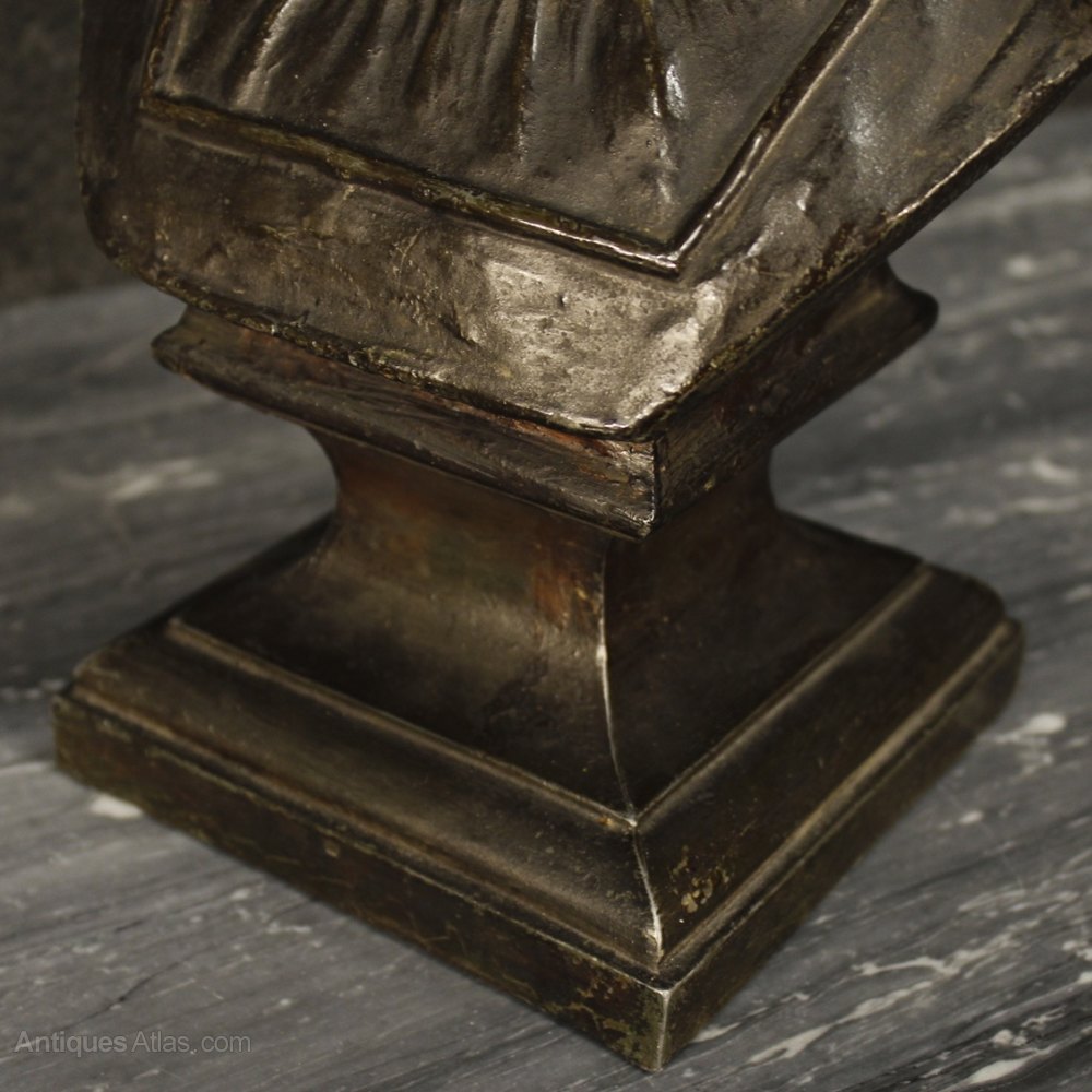 Antiques Atlas - Italian Metal Bust Representing A Noble Figure