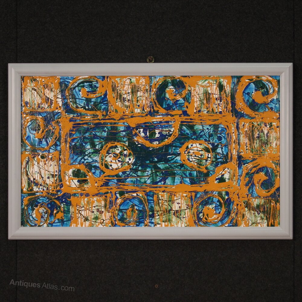 Antiques Atlas - Italian Abstract Painting Signed And Dated 2005 ...