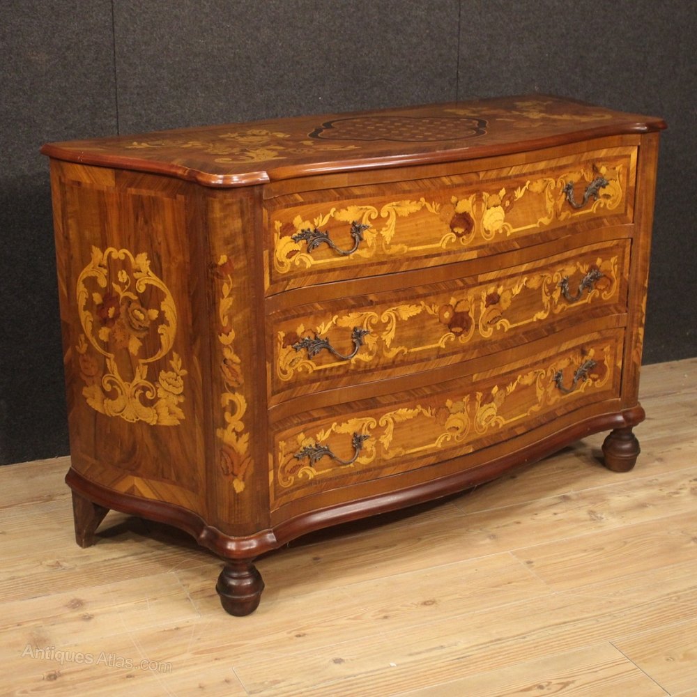 Antiques Atlas - Italian Dresser In Inlaid Wood