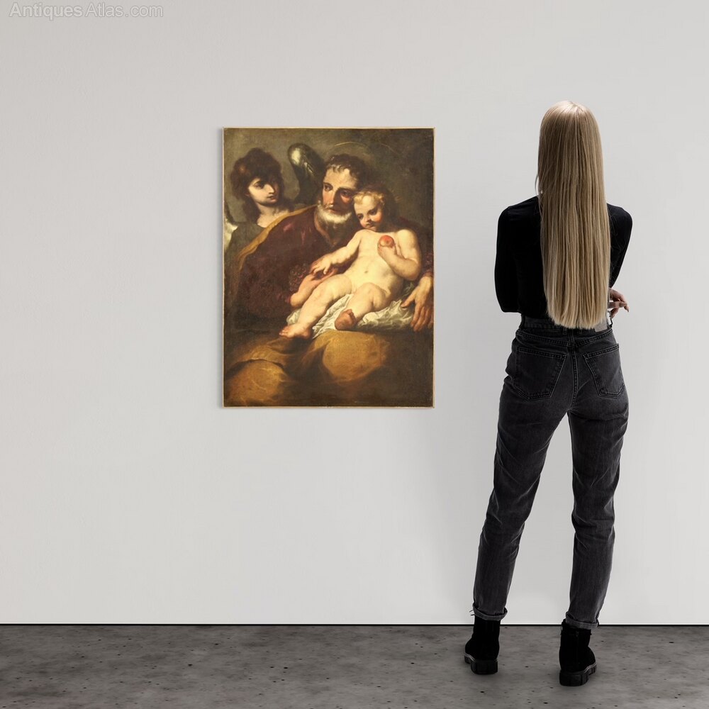 Antiques Atlas - Italian Painting Saint Joseph With The Child ...