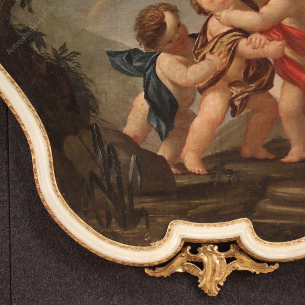 Antiques Atlas - Painting Cherubs From 18th Century