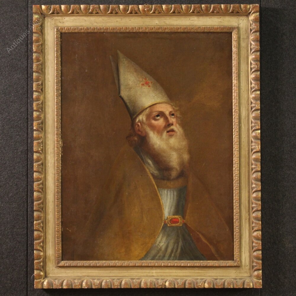 Antiques Atlas - Portrait Of A Bishop Painting From The 18th Century