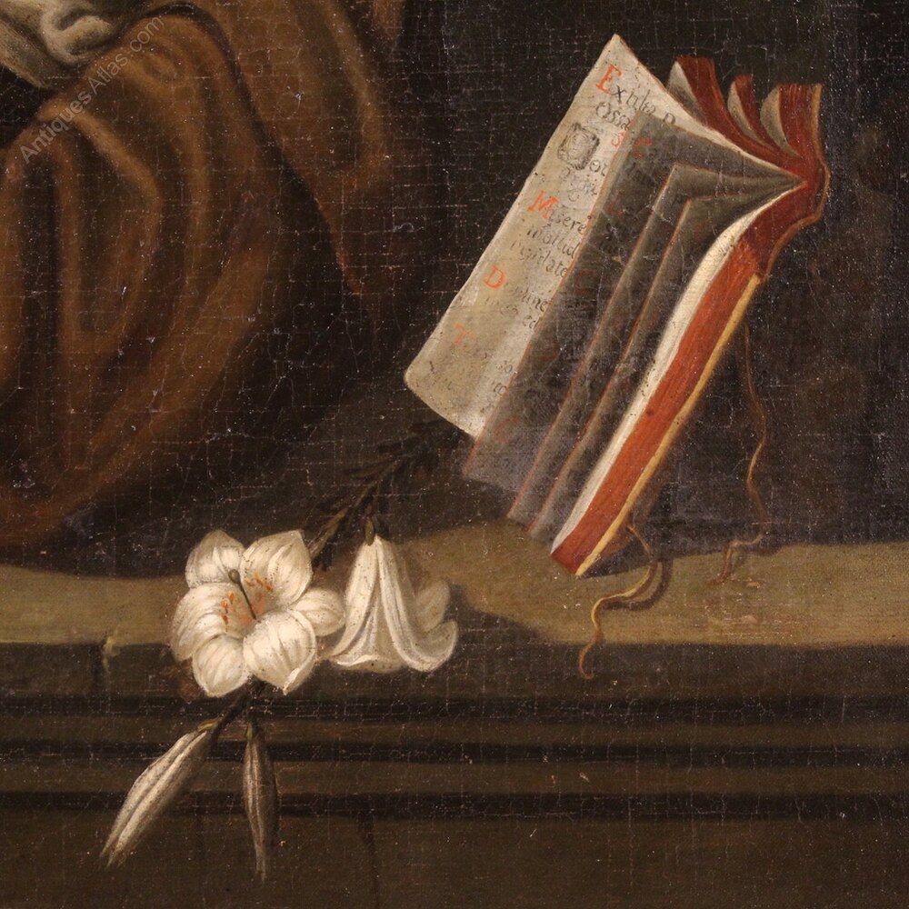 Antiques Atlas - Religious Painting Of 18th Century Saint Catherine ...