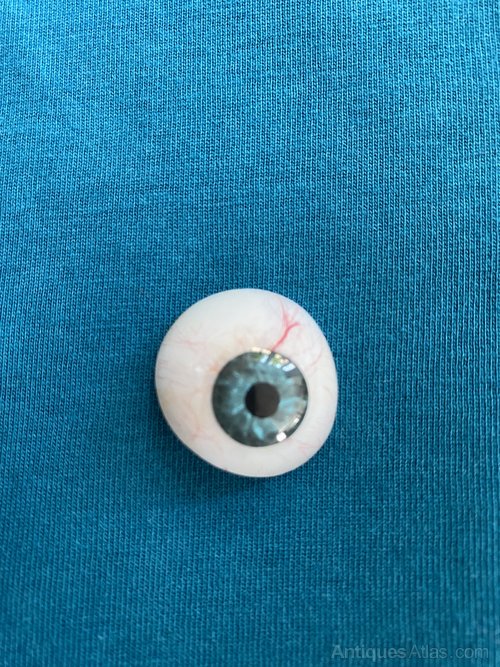 Antiques Atlas - Human Prosthetic Eye - Blue