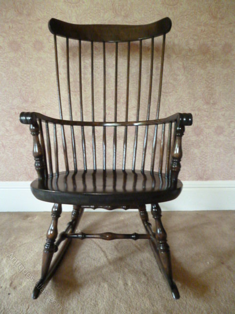 Antiques Atlas - Stickback Farmhouse Rocking Chair