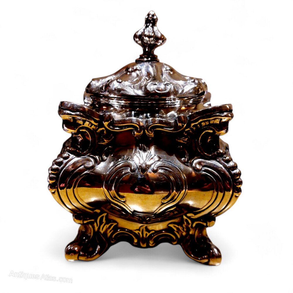 Antiques Atlas - Walker And Hall Silver Plated Tea Caddy as1084a584 ...