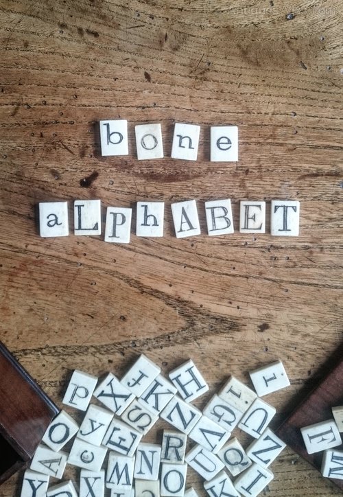 Antiques Atlas - Bone Alphabet