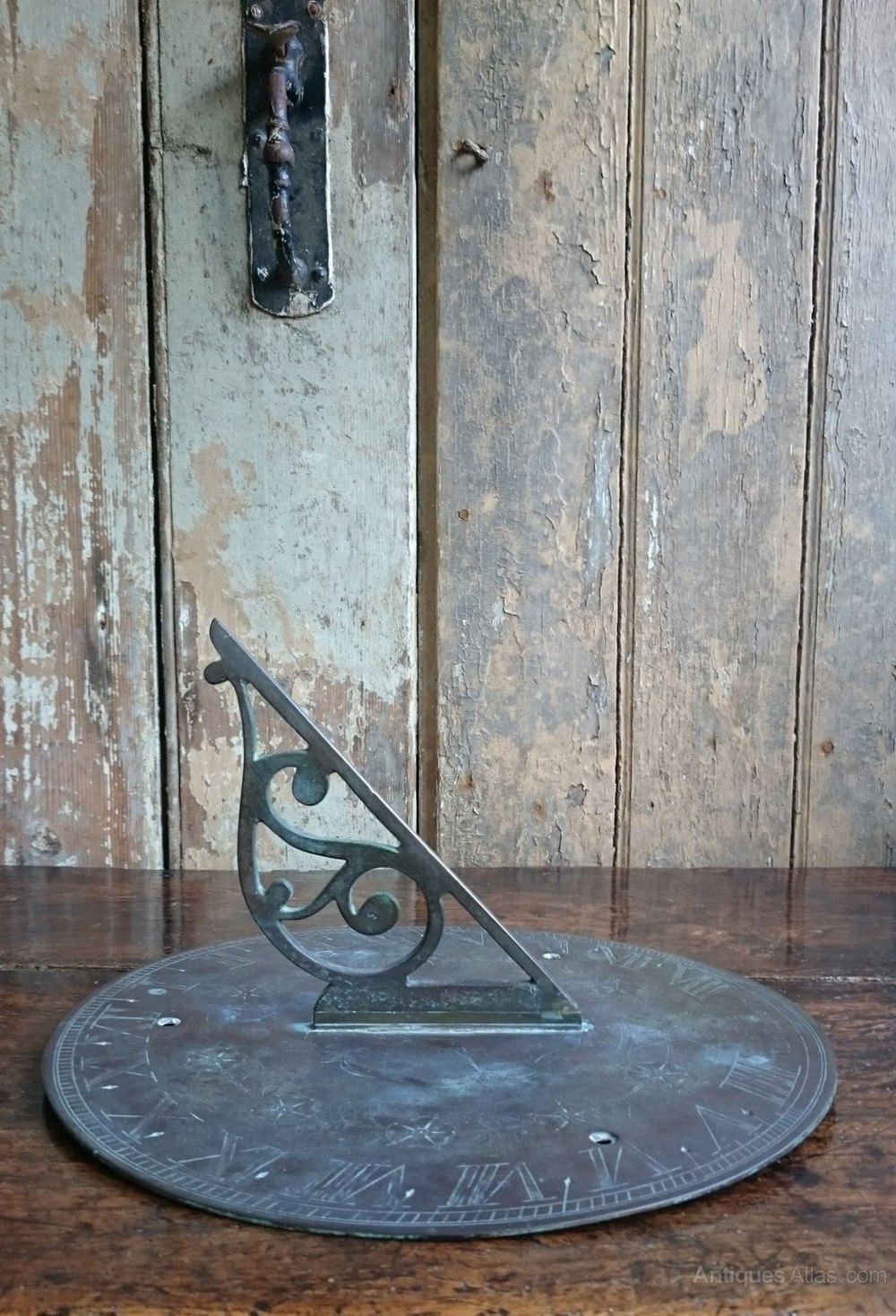 Nautical Gifts THOR INSTRUMENTS Antique Bronze Sundial & Compass Boat ...