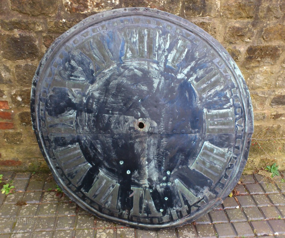 Antiques Atlas - Georgian Copper Turret Clock Dial