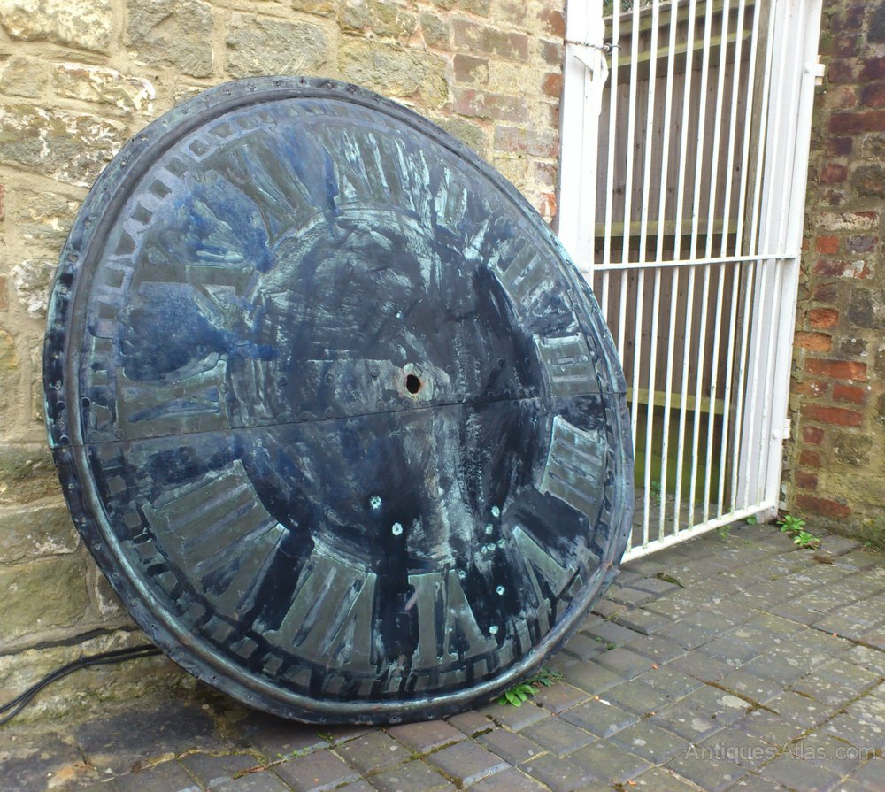Antiques Atlas - Georgian Copper Turret Clock Dial