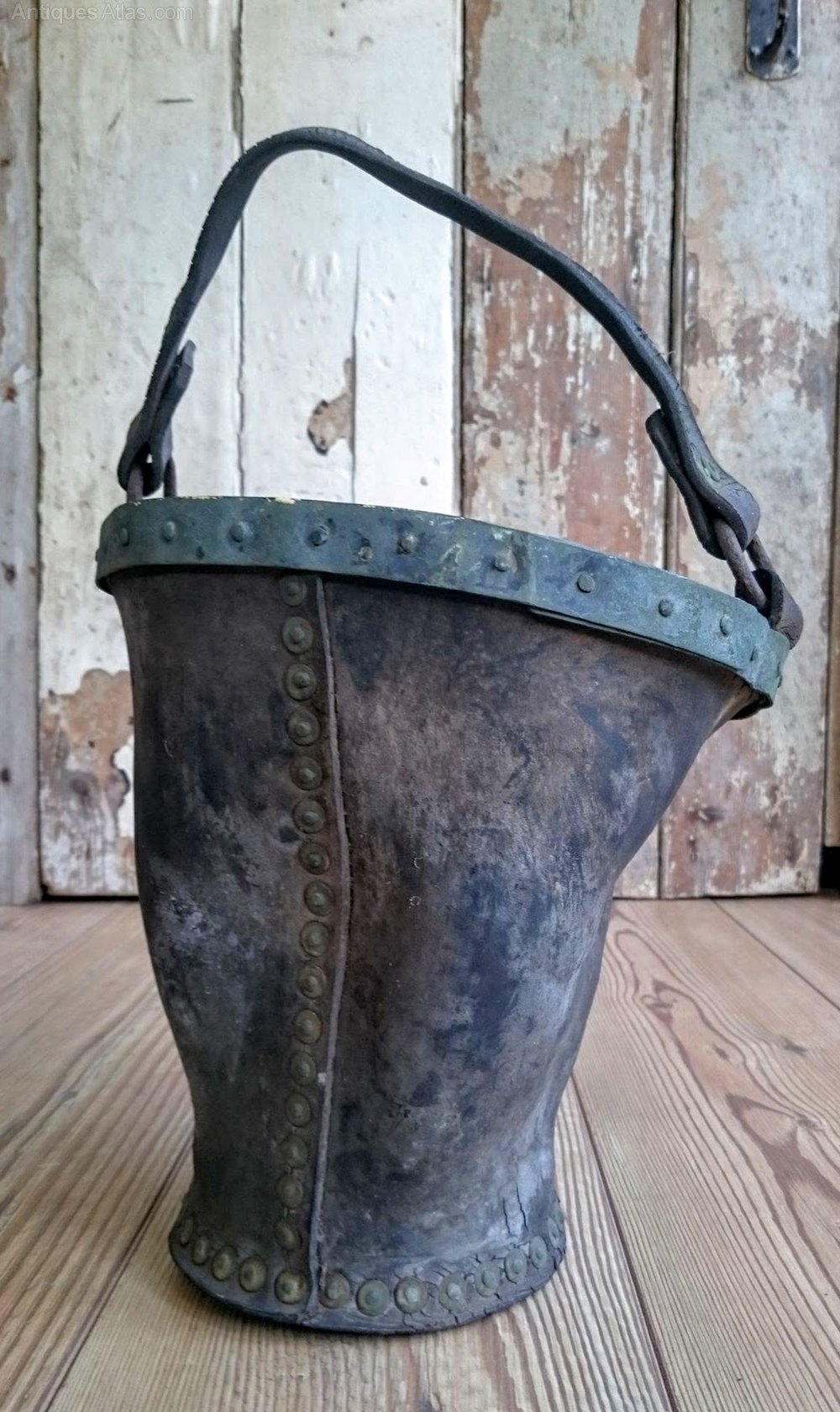 Antiques Atlas - Leather Bucket