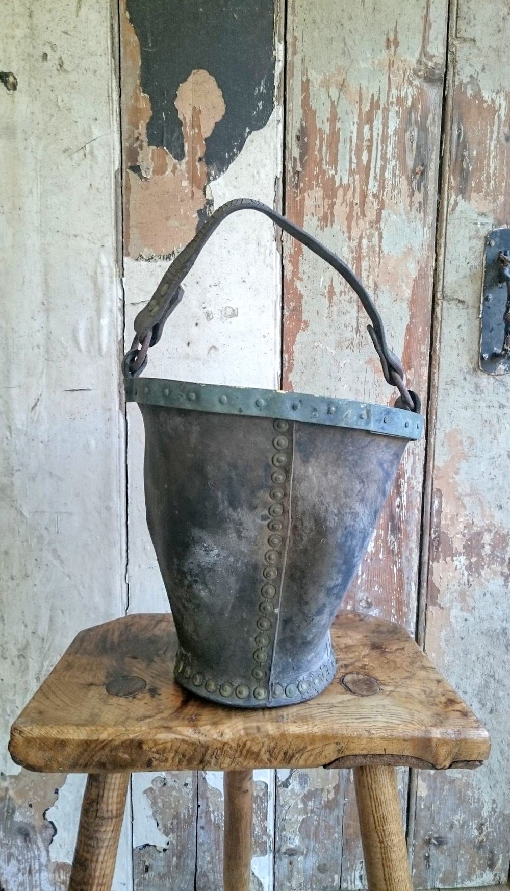 Antiques Atlas - Leather Bucket