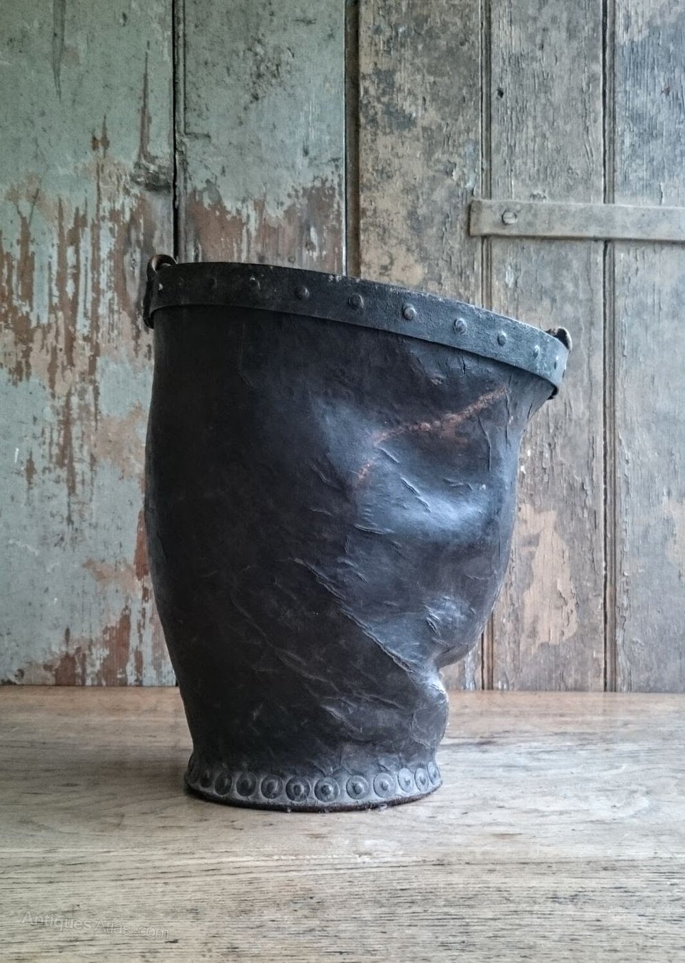 Antiques Atlas - Leather Bucket