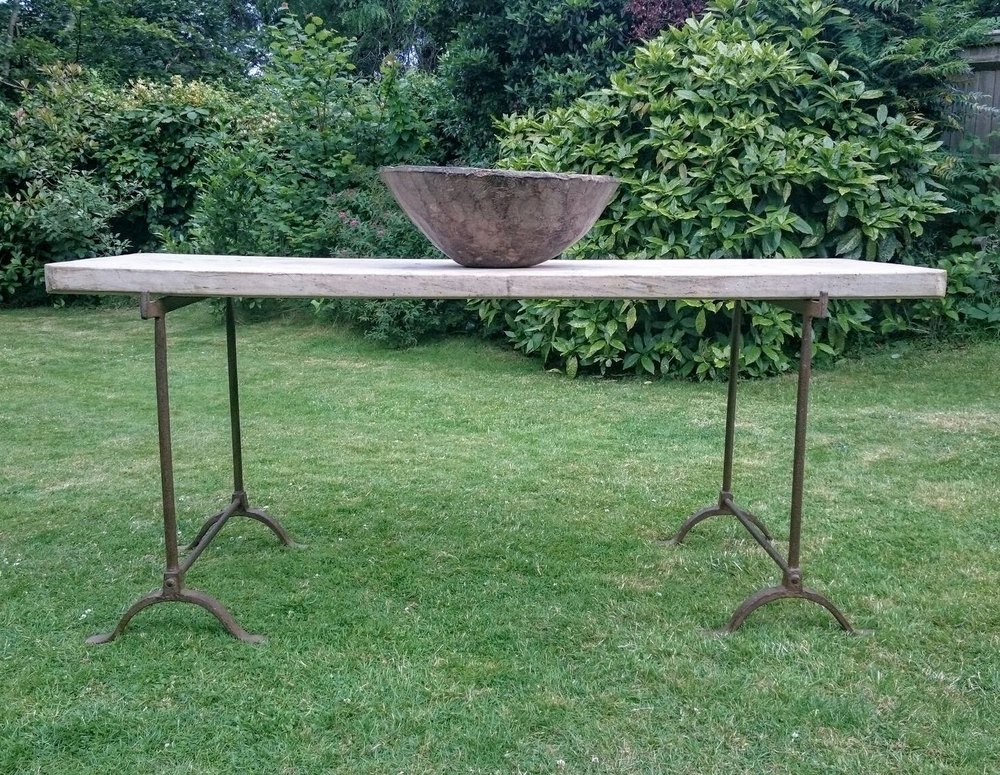 Sycamore Slab Table - Antiques Atlas