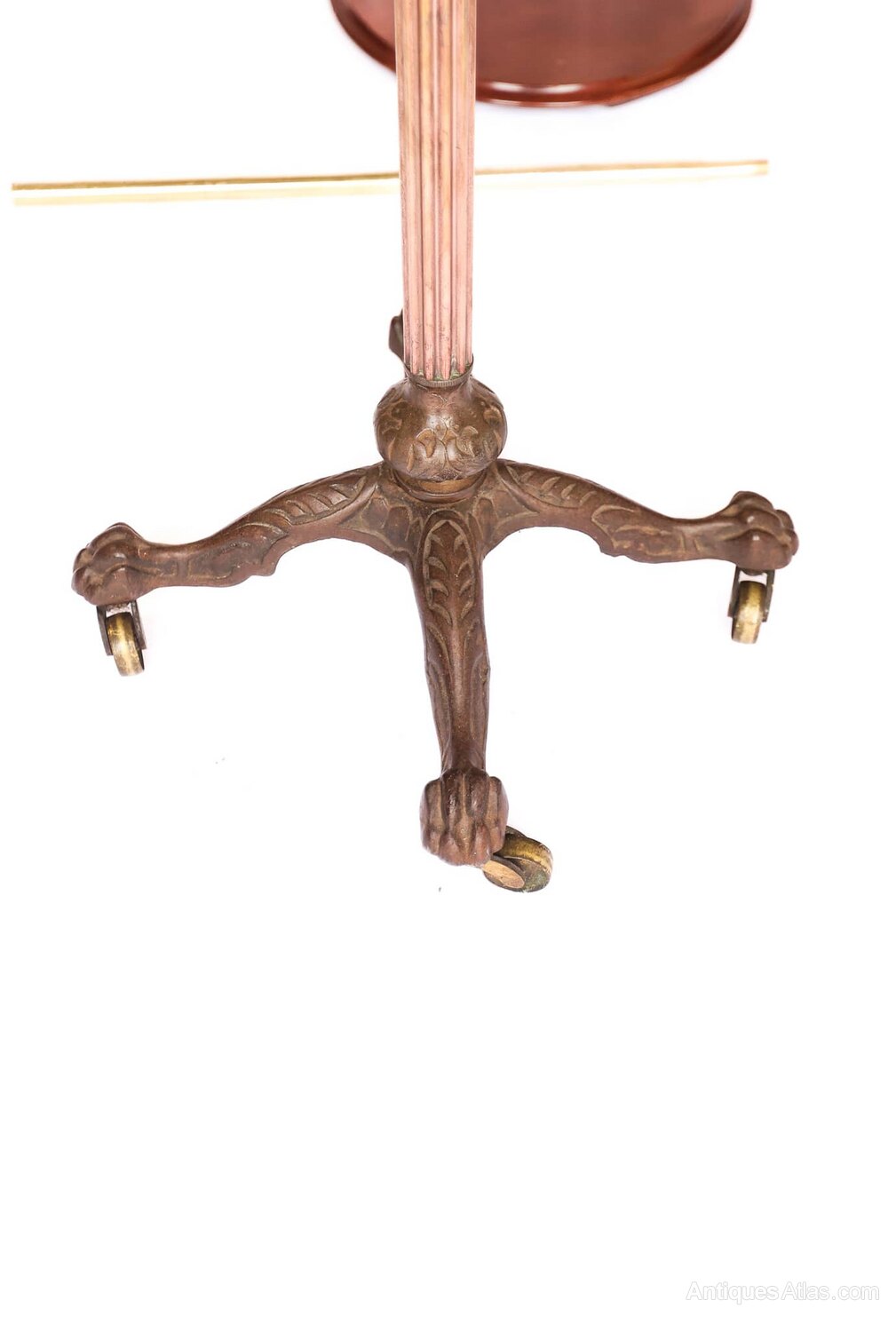 Victorian Brass & Iron Telescopic Lamp Table, as740a1620 / ja62 ...