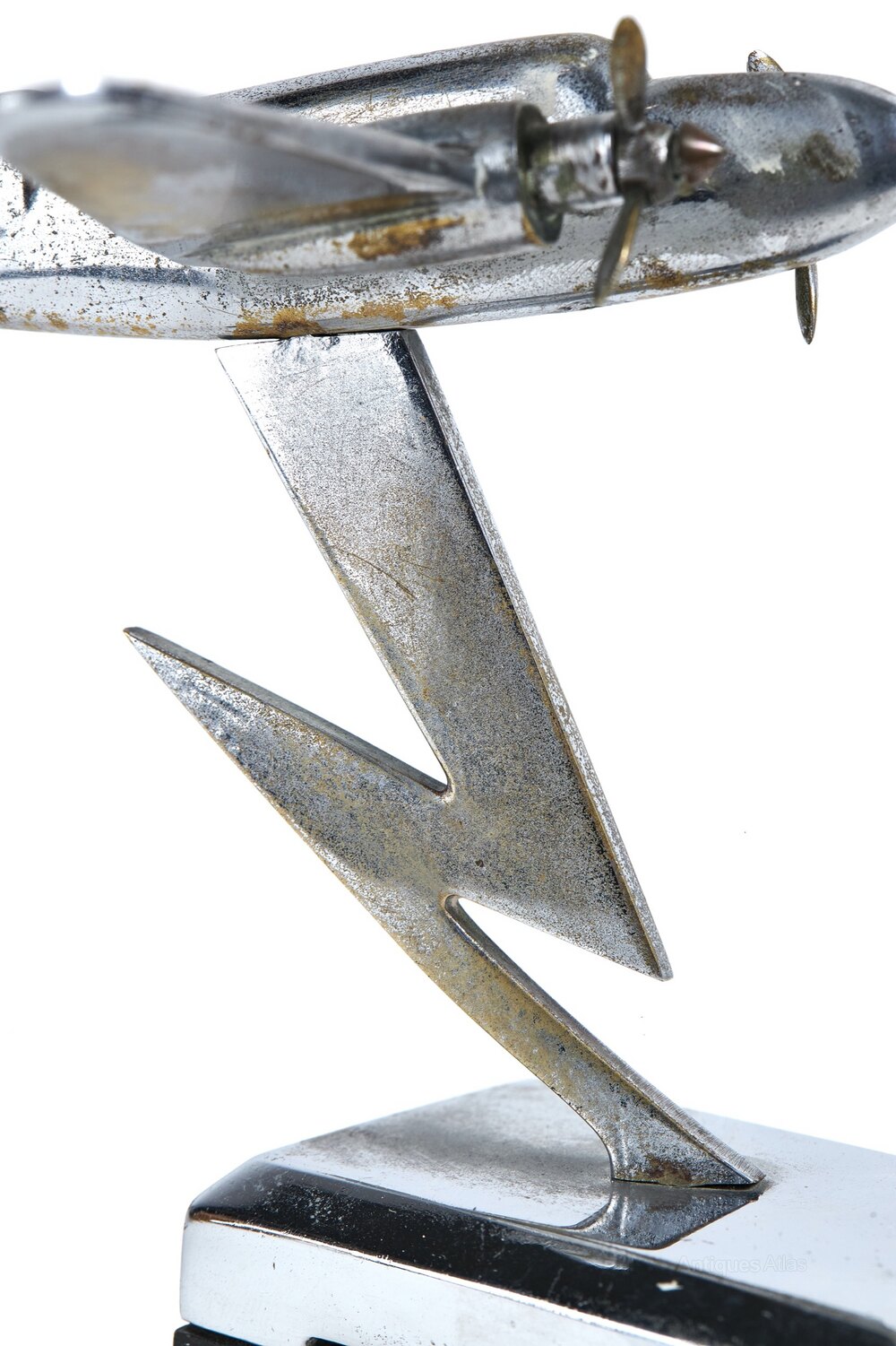 Antiques Atlas - Vintage Chrome Model Of WW11 Bomber Airplane On Stand ...