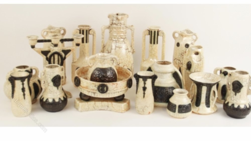 Antiques Atlas - Ditmar Urbach Art Deco Pottery Collection