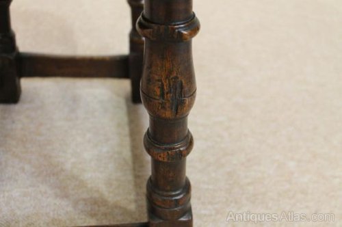 1920s Solid Oak Turn Top Table - Antiques Atlas