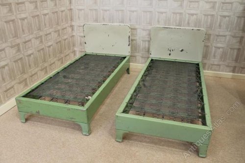 Antiques Atlas - Pair Of Vintage 1950s Single Beds
