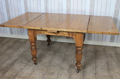 Victorian Pine Extending Table With Drawer as175a1551 / 01708 ...