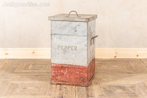 Antiques Atlas - Vintage Galvanised NAAFI Tin as175a3303 / 03500