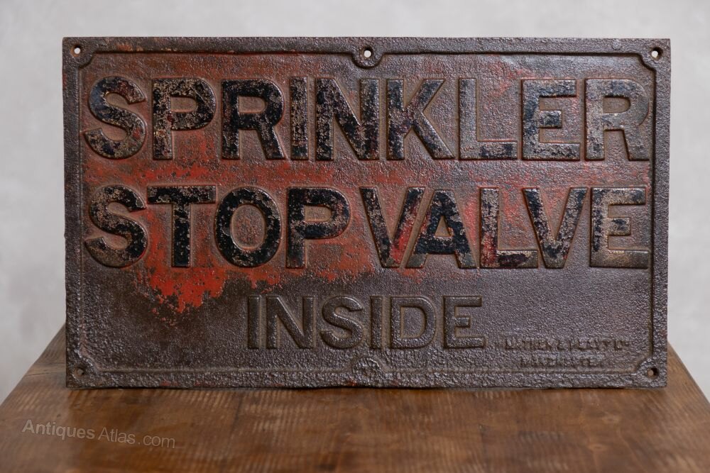 Antiques Atlas - Vintage Large Cast Iron 1920's Signs as175a3681 ...