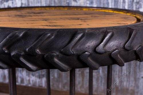 Antiques Atlas - Vintage Tractor Wheel Poseur Table as175a2461 / 02667