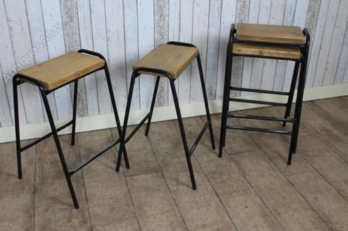 Antiques Atlas - Vintage Tall Stacking Stools