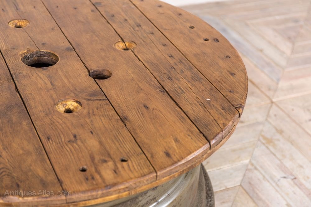 Antiques Atlas - Vintage Round Tractor Wheel Coffee Table