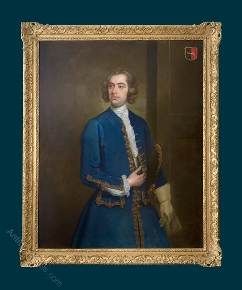 Antiques Atlas - Portrait Of John Neale Of Allesley Park C.1730