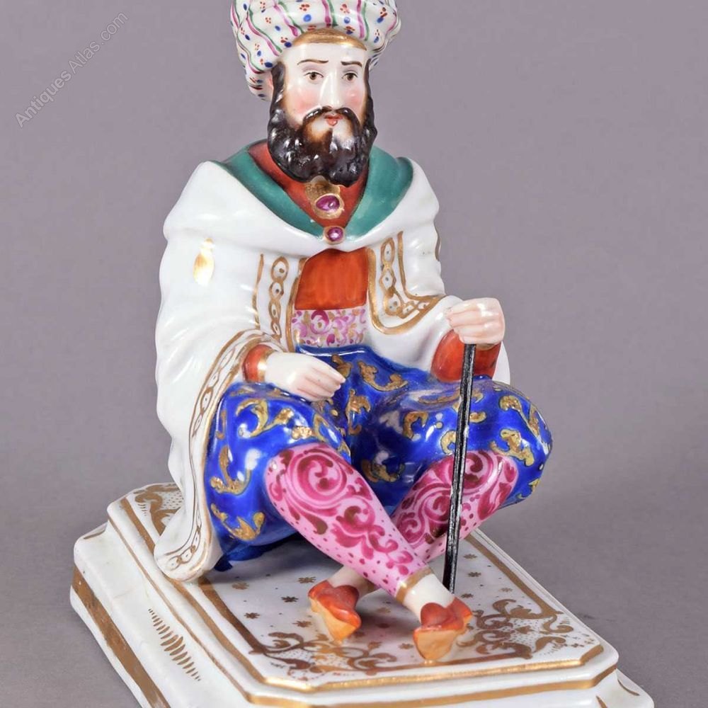 Antiques Atlas - Jacob Petit Style Porce.sultan,turk,ottoman Figure