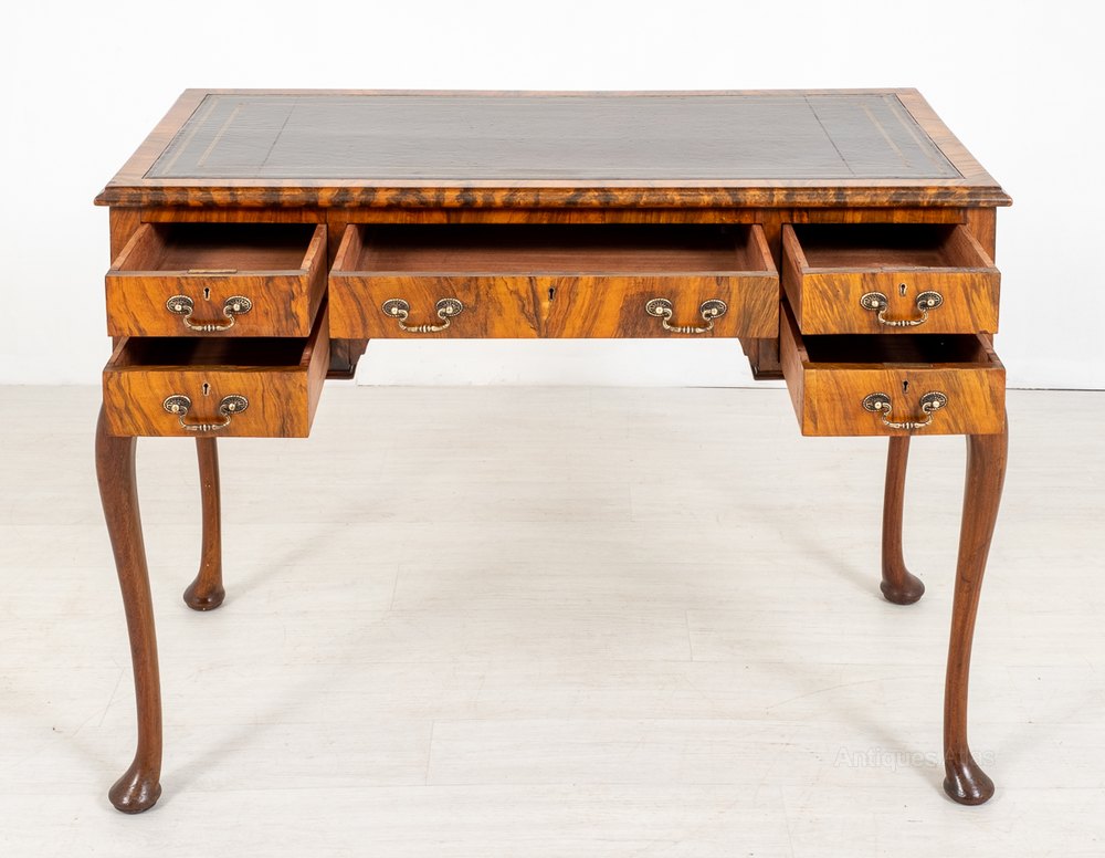 Queen Anne Style Writing Table - Antiques Atlas