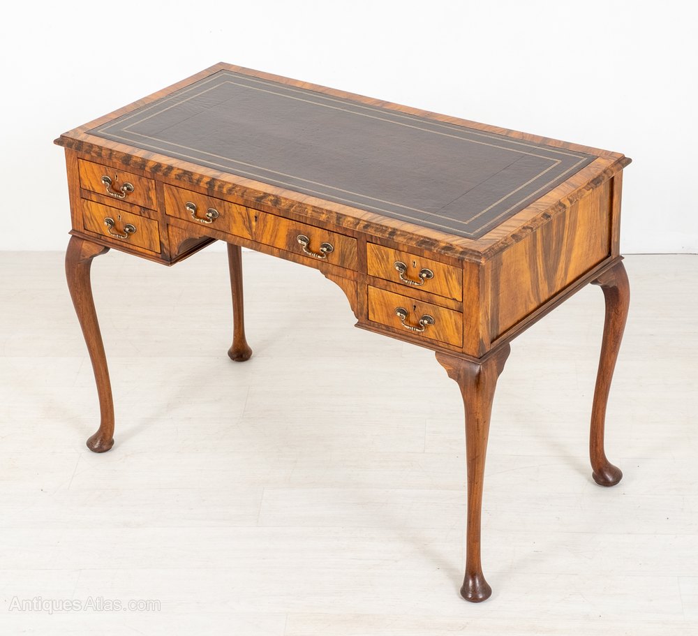 Queen Anne Style Writing Table - Antiques Atlas