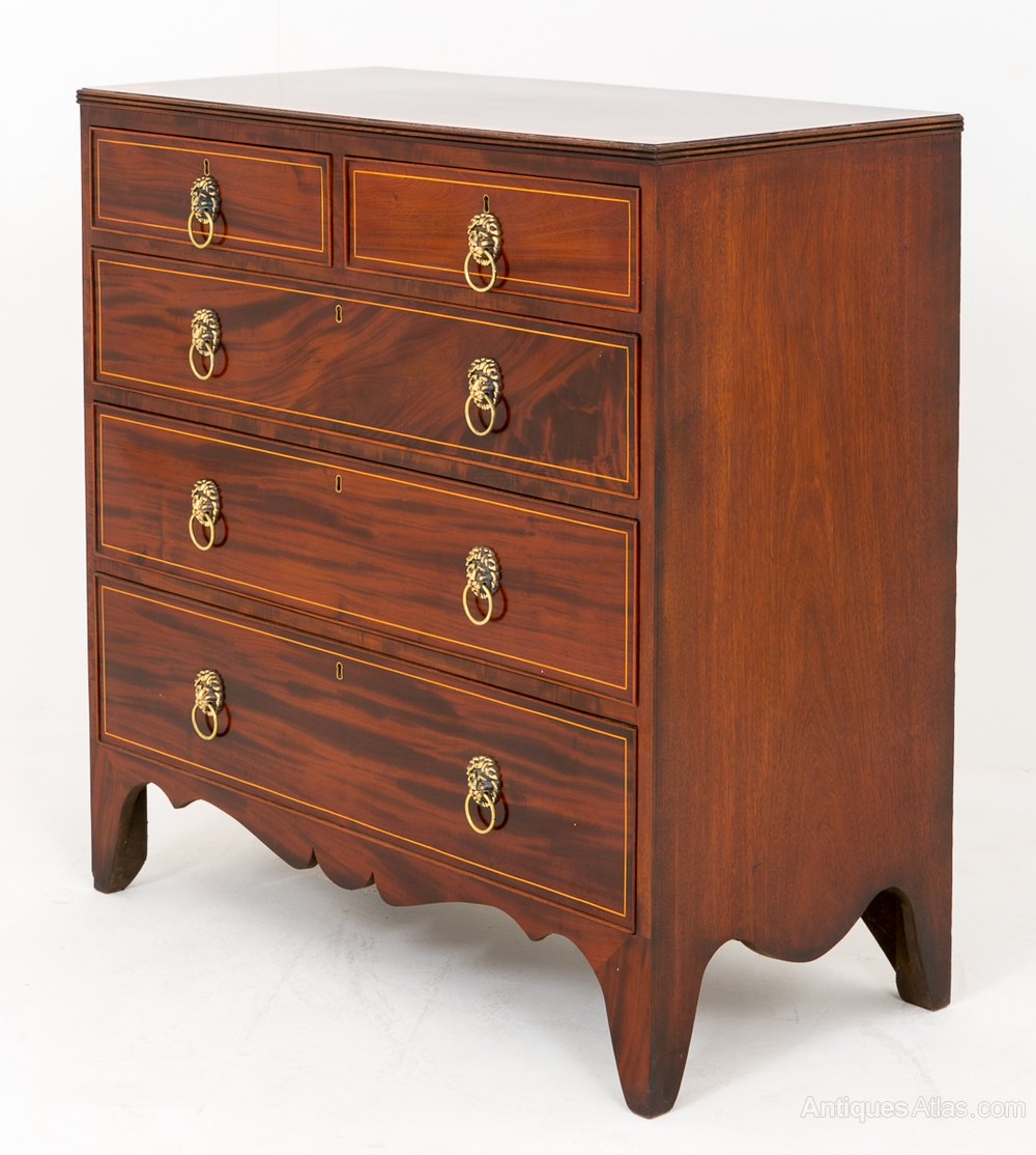 Regency Mahogany Chest Of Drawers as328a498 / LP20-9 - Antiques Atlas