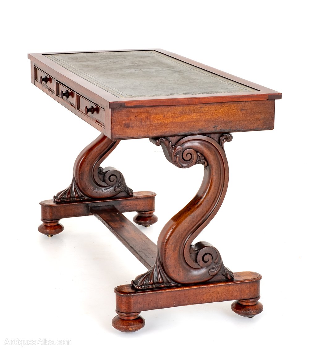Victorian Mahogany Writing Table - Antiques Atlas