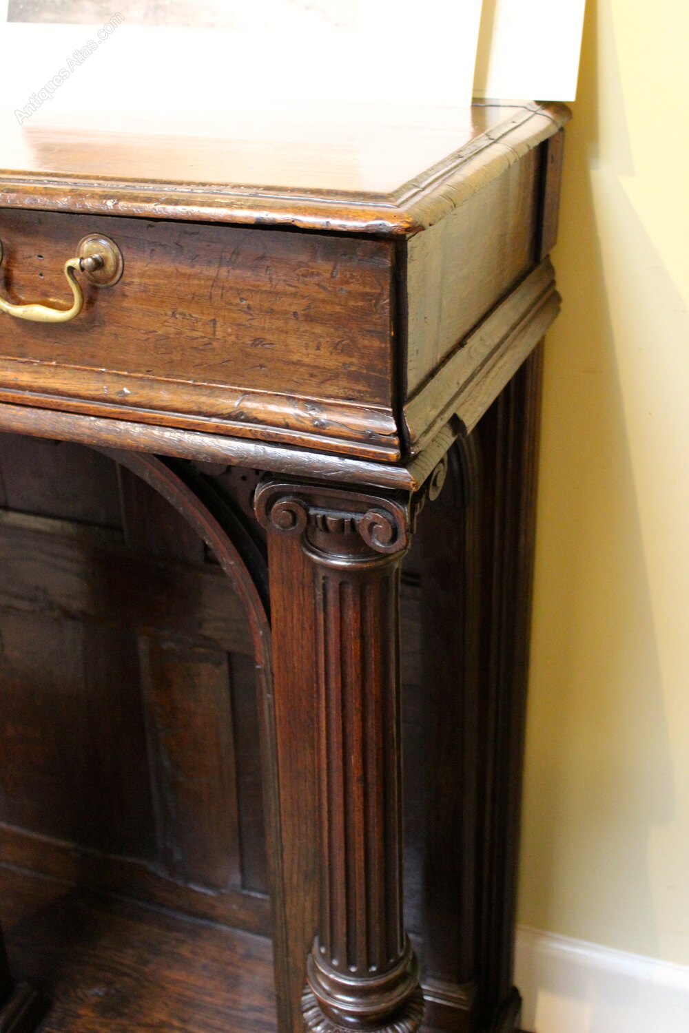 An Unusual 18thc. Oak Side Table as417a2673 / 6536 - Antiques Atlas